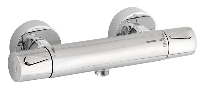 Silhouet Chroom Thermostatische douchemengkraan [https://damixa.nl]