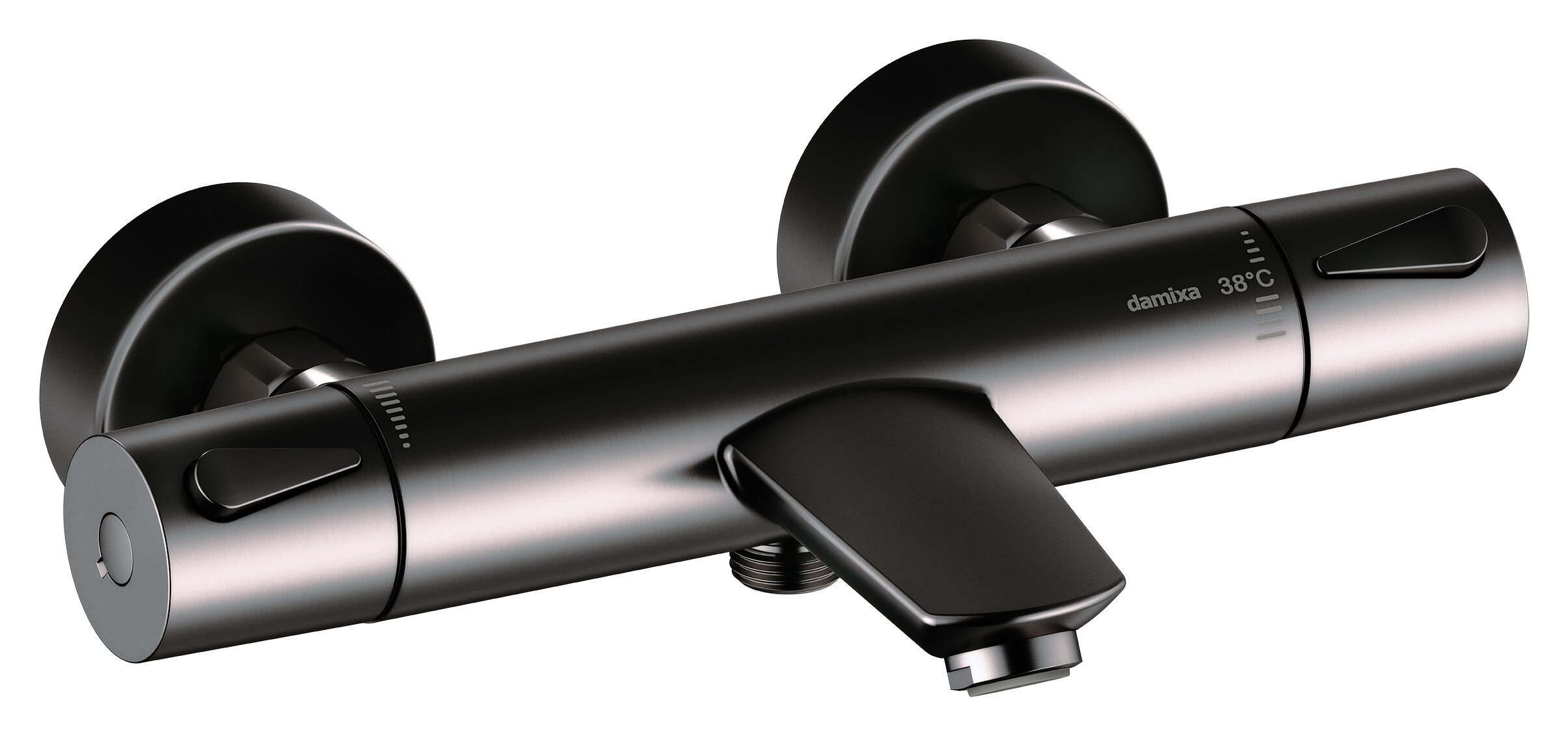 Silhouet Graphite Grey PVD Thermostatic Bath/Shower Mixer [https://damixa.com]