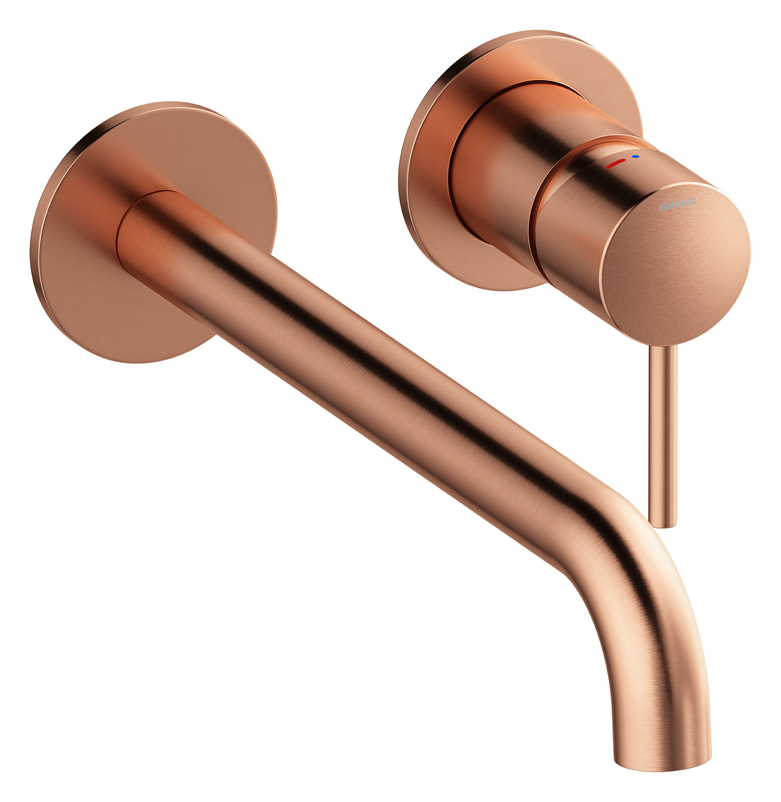 Inbouw Mat Koper PVD Merkur Afbouwset wandmengkraan - 250 mm [https://damixa.nl]